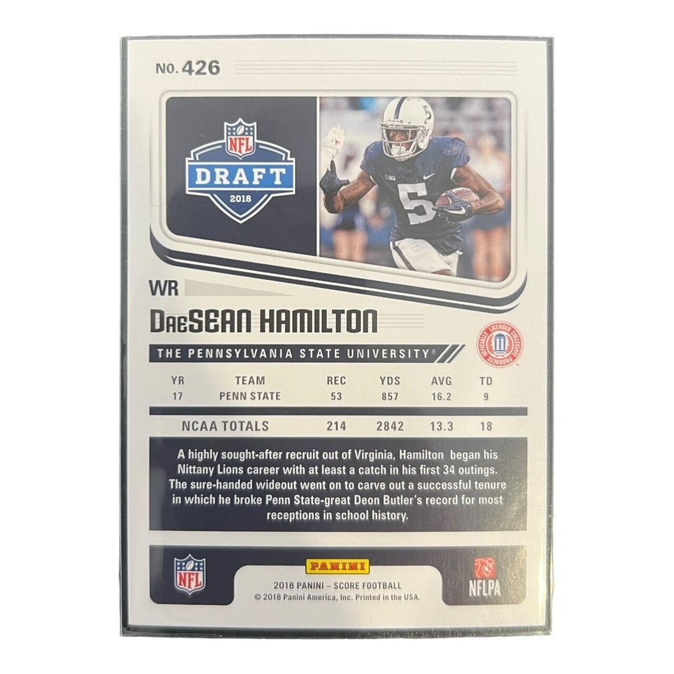 2018 PANINI SCORE #426 - DAESEAN HAMILTON - RC | eBay