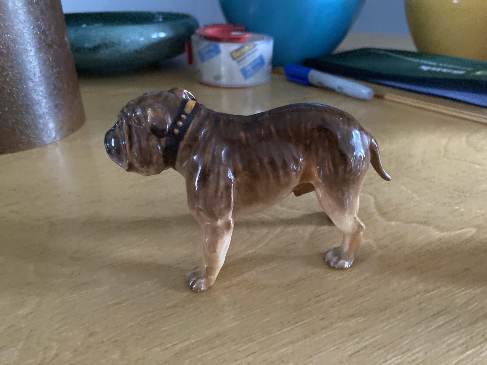 HN1044 - Small; Brindle, Standing Bulldog Royal Doulton | eBay