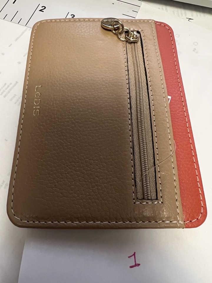 Lodis colorful RFID Protection Card Case Window ID Genuine Leather ...