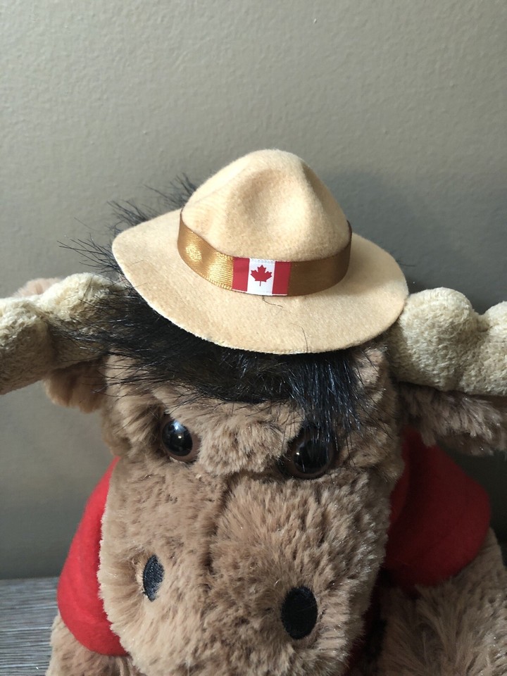 Canada Mountie Moose Plush Police Mounted Stuffed Animal House Hat ...