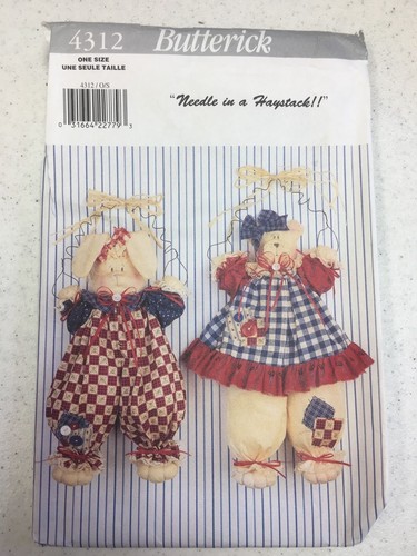 Butterick #4312 14" Wall Hanging Maybearry & Muffin | eBay