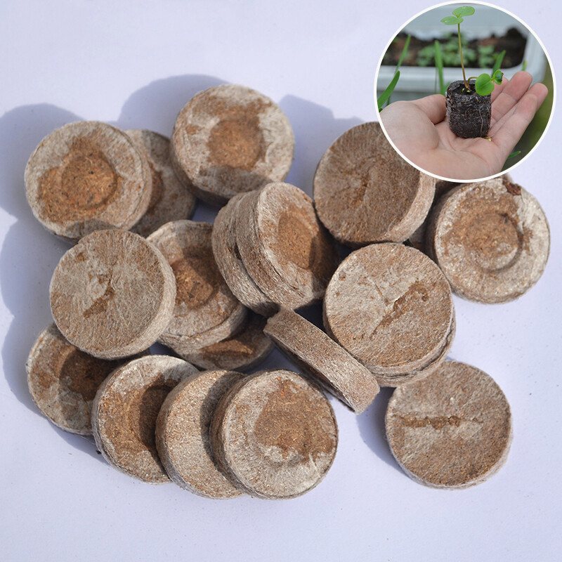 NEW100%COCO COIR DISK/60mm Pellets Propagation Plug Seed Cuttings ...