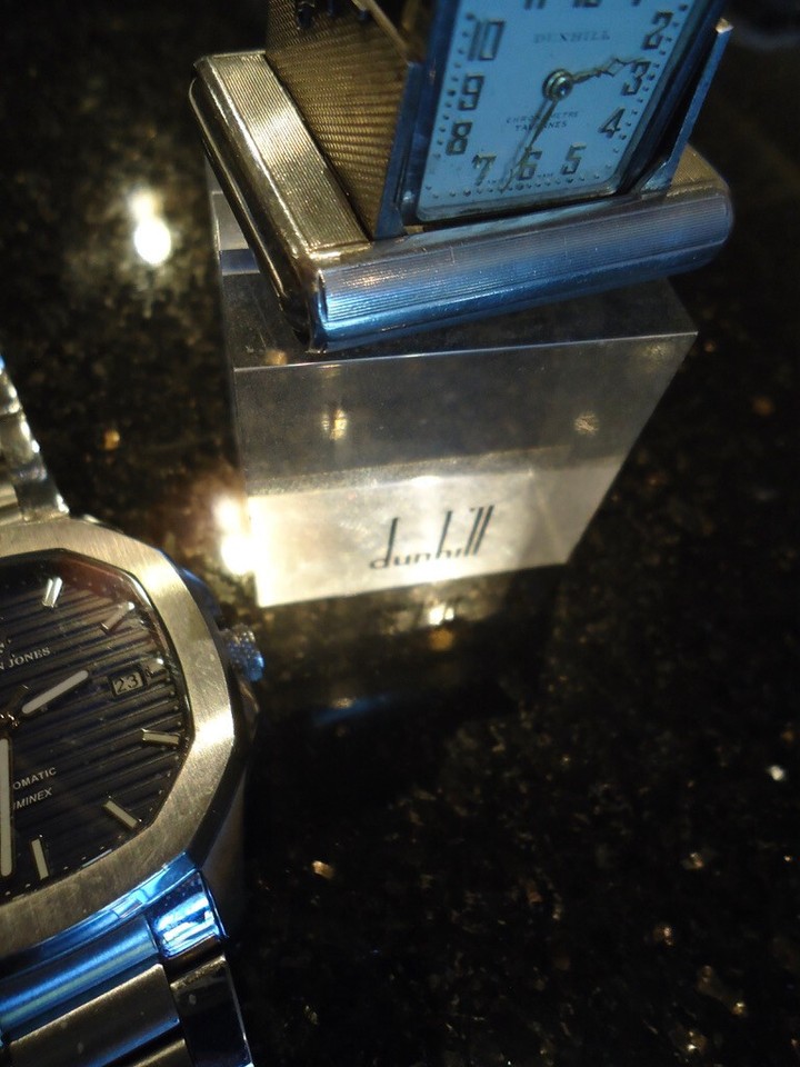 Dunhill 'La Captive' Clock - Art Deco - .925 Silver - 1920's - Working ...