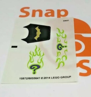 Lego 76012 Sticker Sheet DC Universe Super Heroes Batman The Riddler ...