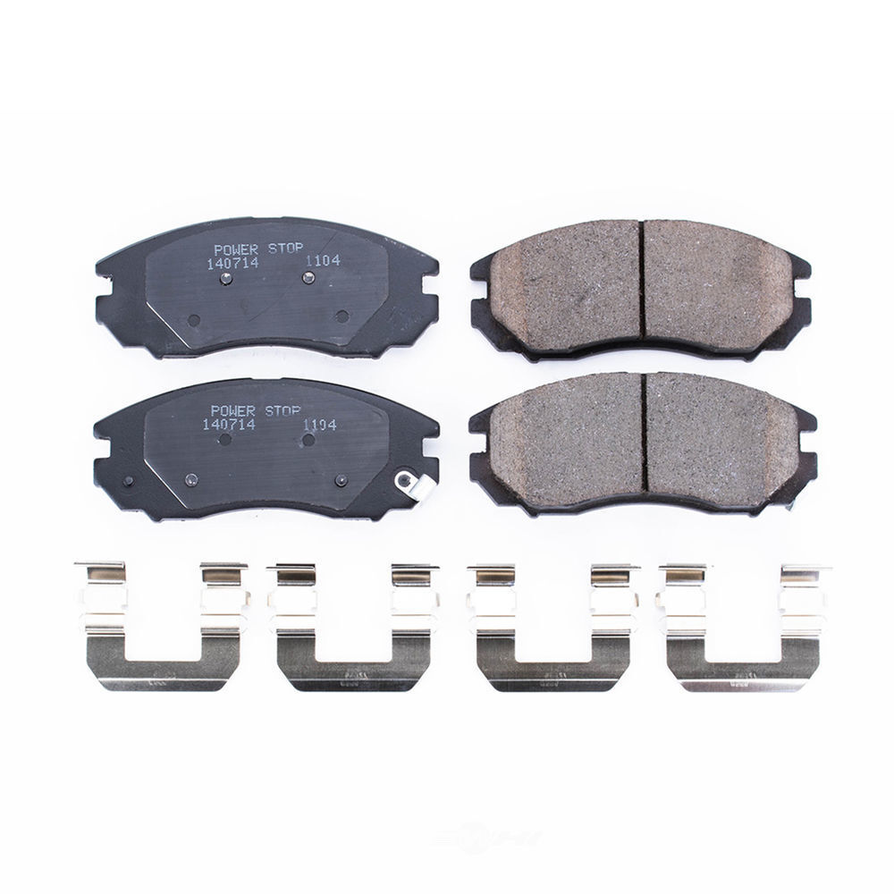 PowerStop 171104 Disc Pads and Brake Shoes - Disc Brake Pad Set, Front ...