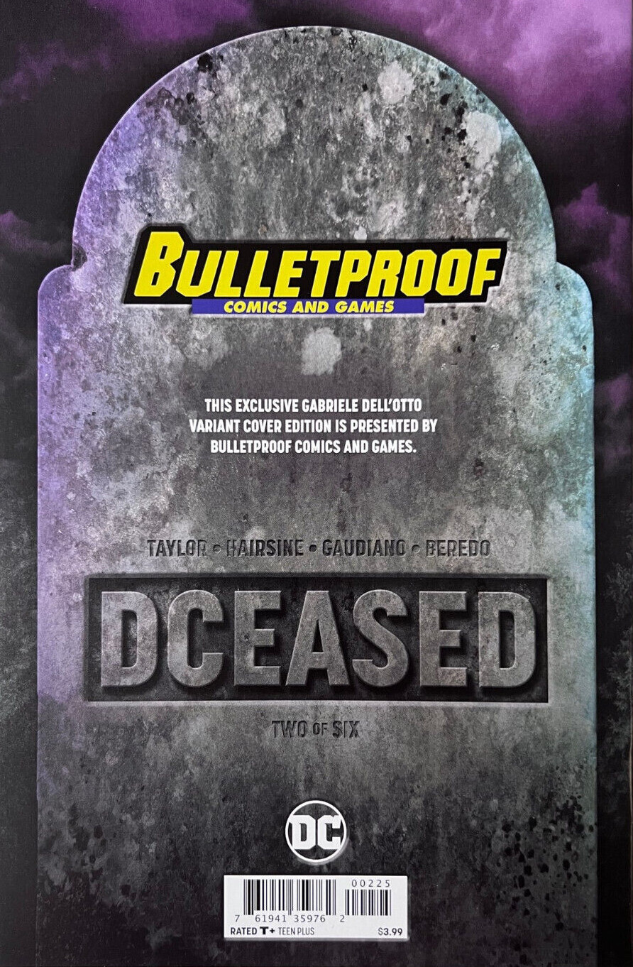 DCeased #2 Gabriele Dell'Otto VIRGIN Batman Zombie Horror Exclusive ...