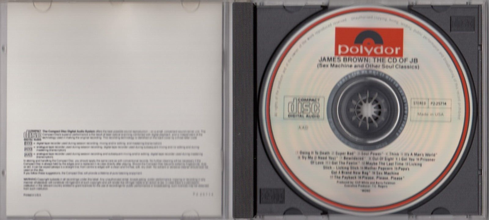 James Brown - The CD of JB by James Brown (R&B) (CD, 1985, Polydor ...