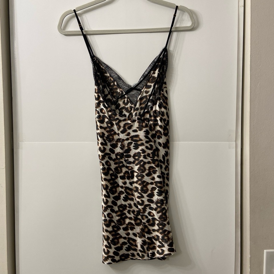 Victoria’s Secret Leopard Print Lace Slip Lingerie Medium | eBay