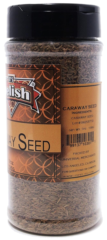 Gourmet Caraway Seeds 7 oz by Its Delish Medium Jar Bold Flavor Premium ...