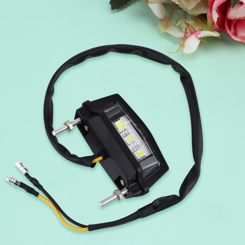 Motorcycle License Plate Light Led Turn Signal Lights Motorbike for | eBay