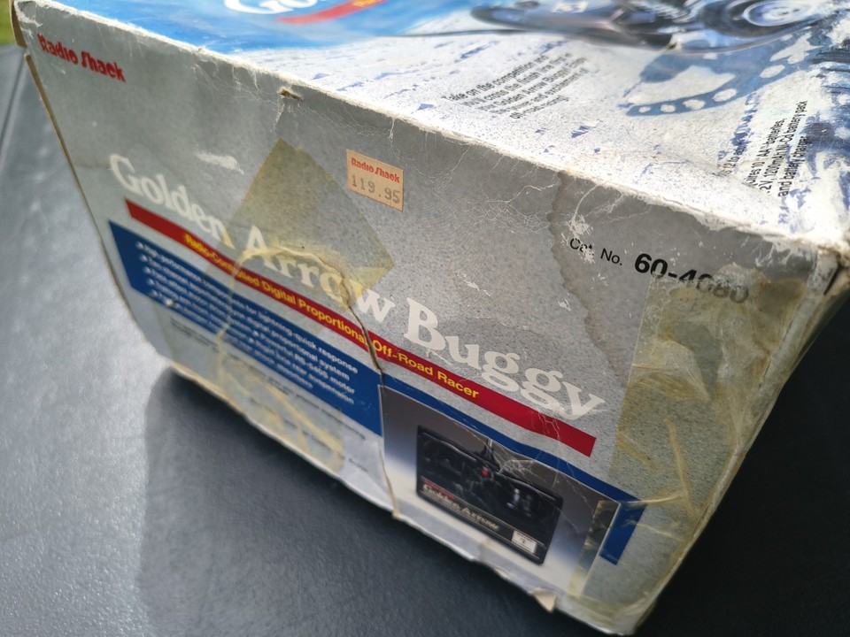 Vintage 1988 Radio Shack Golden Arrow RC buggy great working shape ...