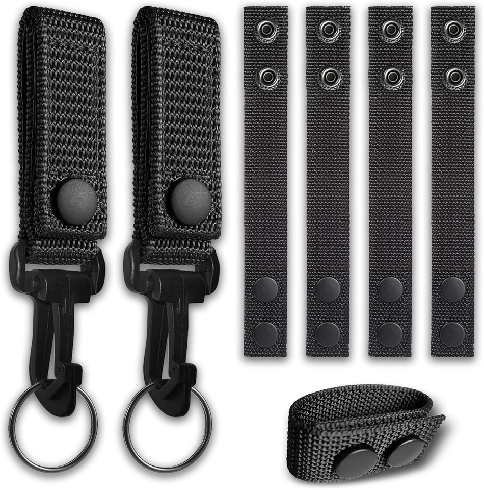 Heavy Duty Belt Keepers Belt Clips, Nylon Tactical Belt Key Holder ...
