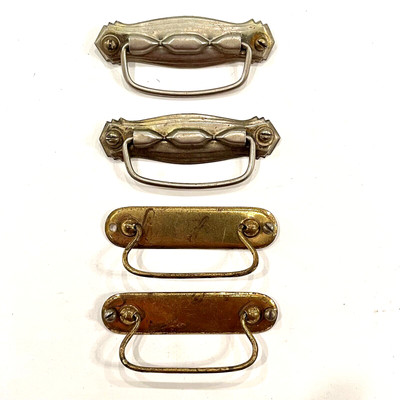 Drawer Pulls - Brass Back Plates - 3