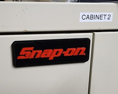Snap-On Logo badge (2 Styles) for boxes cabinets magnetic, Stick-on or ...