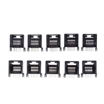 10Pcs Unshielded RJ11 RJ45 8P8C Network Modular PCB Connector Jacks ...