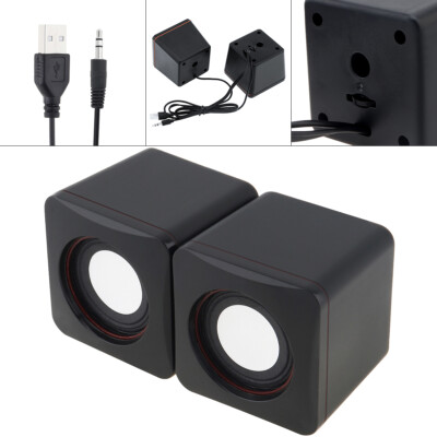 New PC Computer Speakers 2.0 Stereo USB 3.5 mm Jack Desktop Laptop ...
