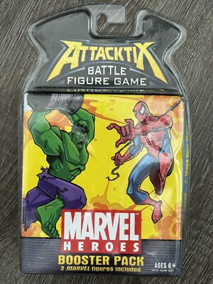 NEW Attacktix 2006 Marvel Heroes Series Battle Figure Game Booster 2 ...