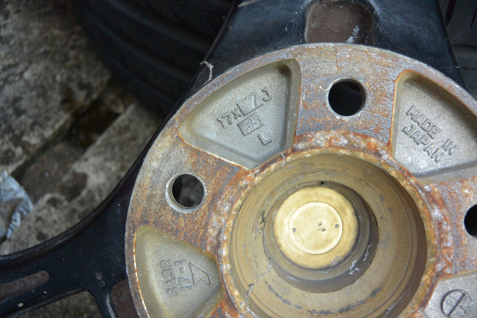 2pc ONLY JDM 17" Advan racing SA3R Tri-spoke wheels for fd3s 300zx fc3s ...