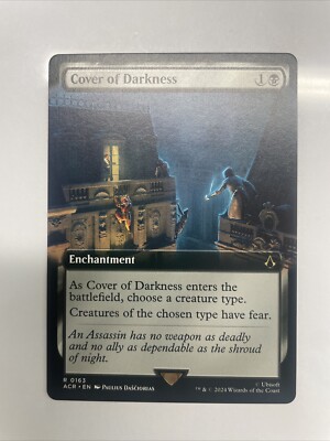 x1 Cover of Darkness - Extended Art R MTG Universes Beyond: Assassin's ...