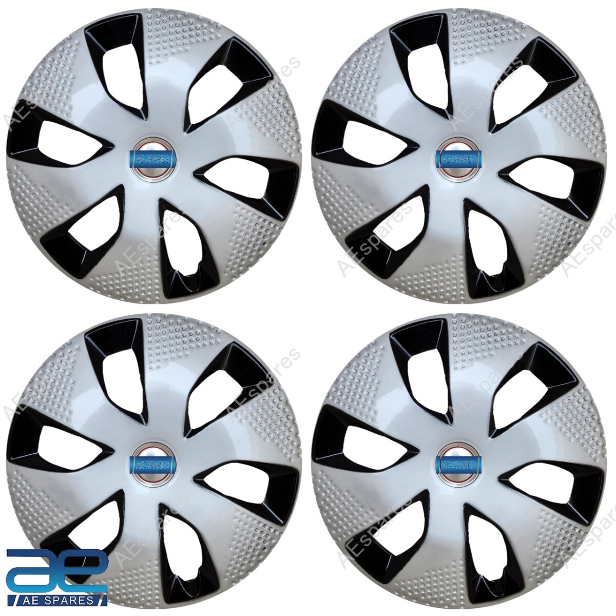 4 Pcs New Wheel Hub Caps Cover Plastic Silver Black 13" For Suzuki Alto ...
