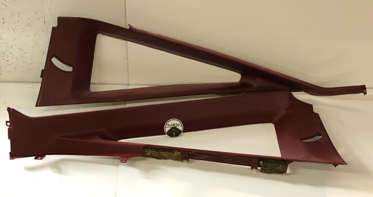 84-89 NISSAN Z31 300ZX SET OF RED REAR QUARTER WINDOW TRIM COVER PANEL ...