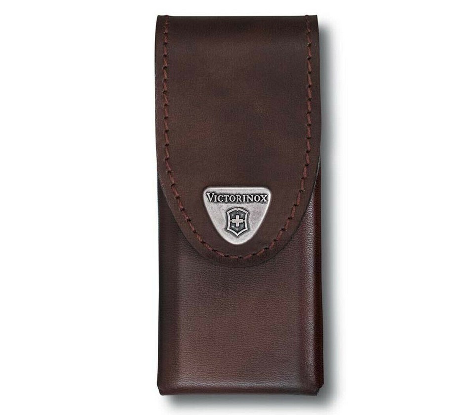 NEW Victorinox Swiss Army BROWN LEATHER PLUS Pouch for SWISSTOOL SPIRIT ...