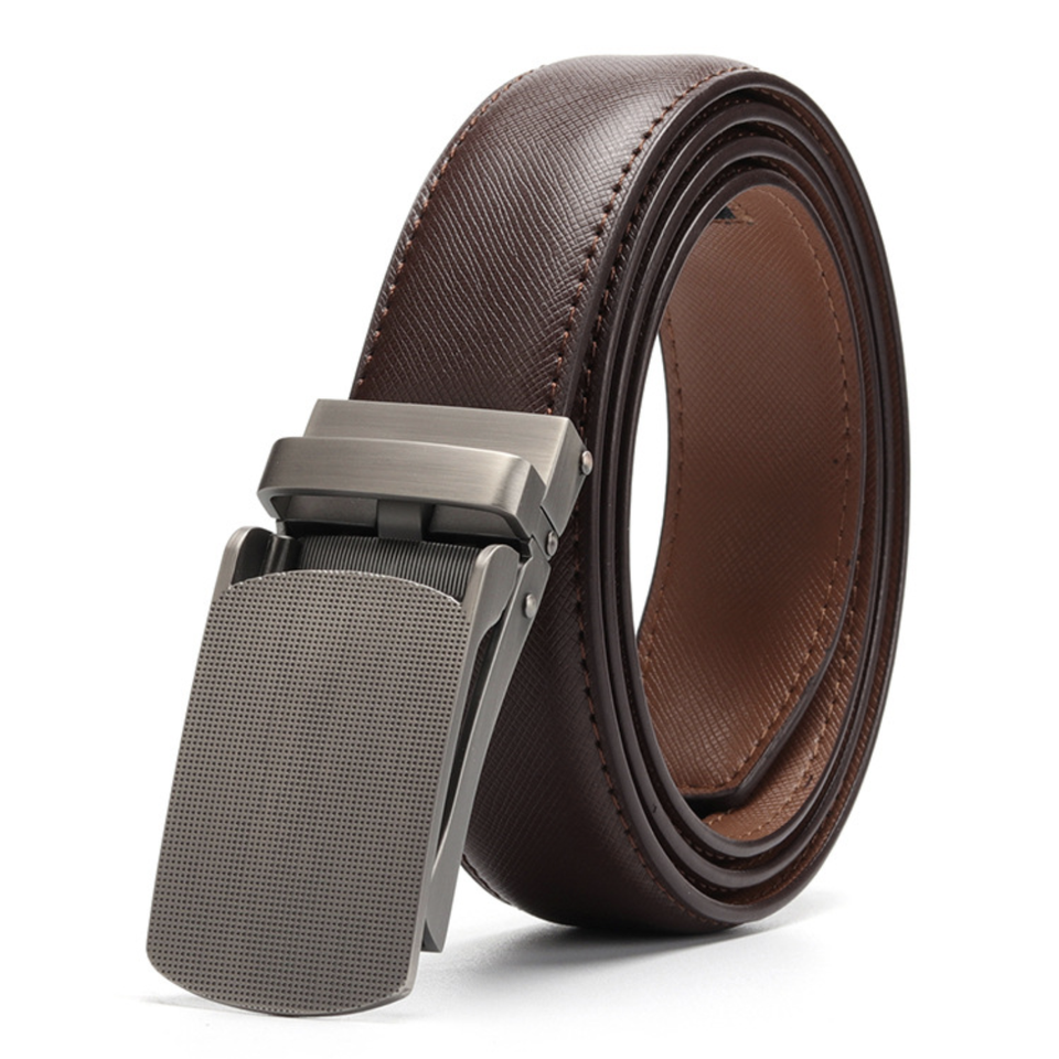 Click Ratchet Belt Dress with Sliding Buckle Adjustable Trim to Exact ...