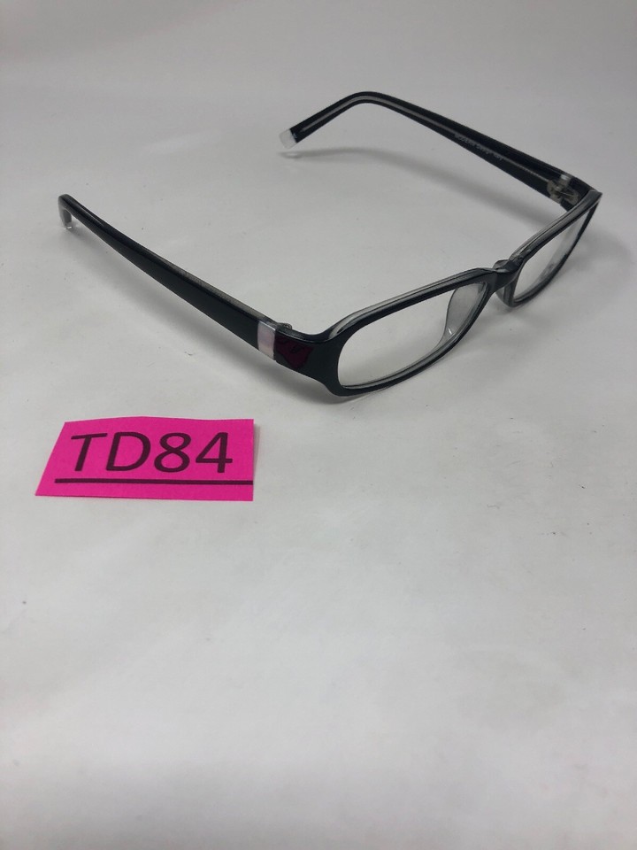 MODERN “AGREE” Eyeglasses Frame Womens 52-16-140 Black Onyx Crystal ...