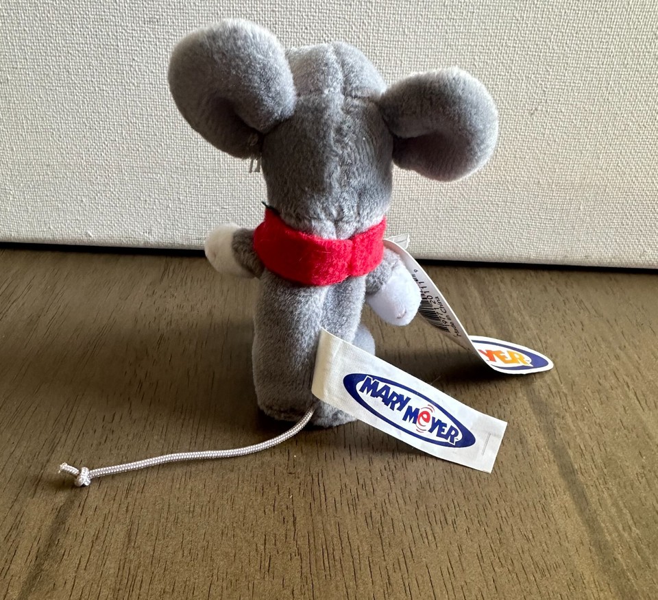 Vintage Mary Meyer Christmas Mouse Plush Stuffed Finger Puppet 1999 NEW ...