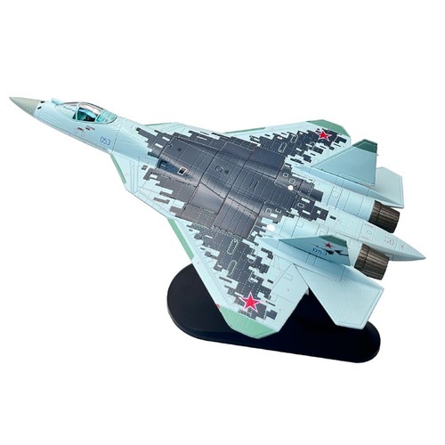 1/100 SU57 Air Force Su-57 Stealth Fighter Aircraft Model Military ...