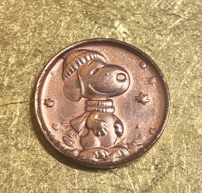HOBO Nickel Folk Art Love Token Deeply Engraved Snoopy | eBay