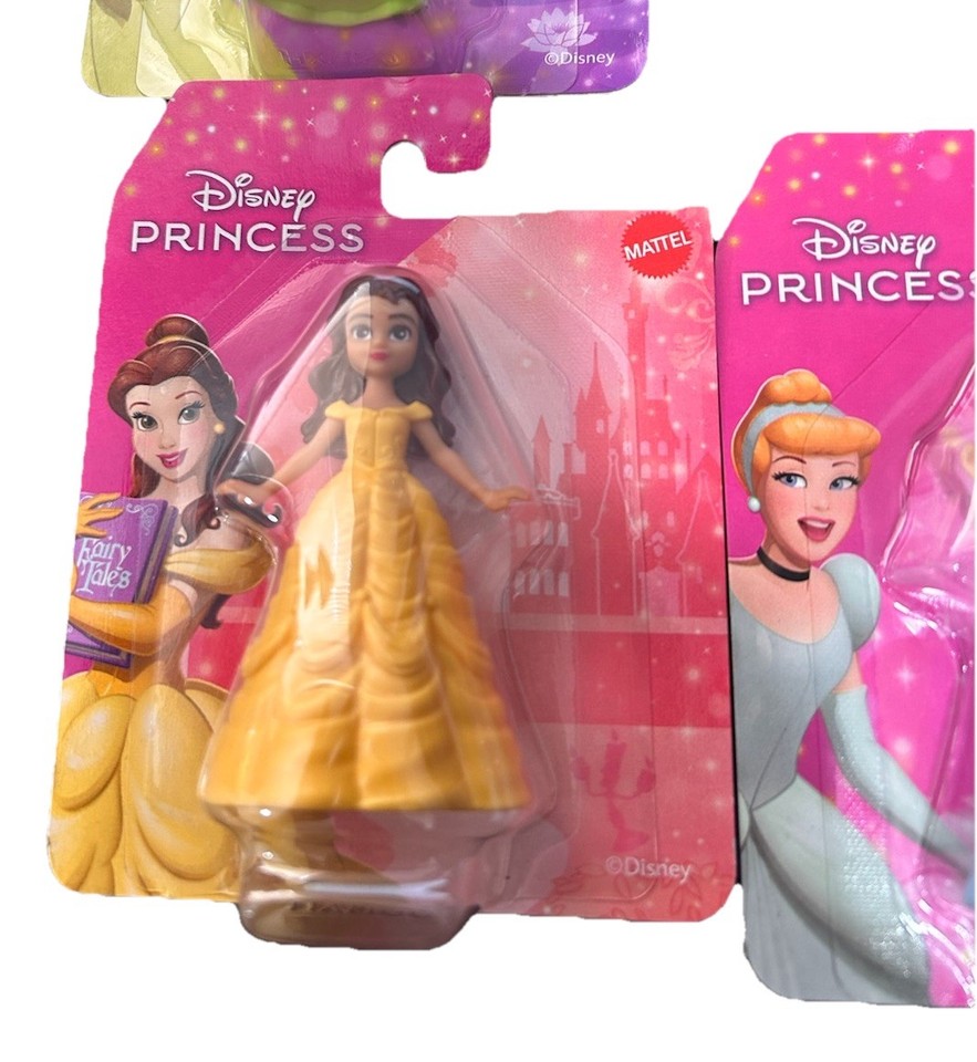 NEW Disney Princess Mini Micro Figures On Stands Cake Toppers Set Lot ...