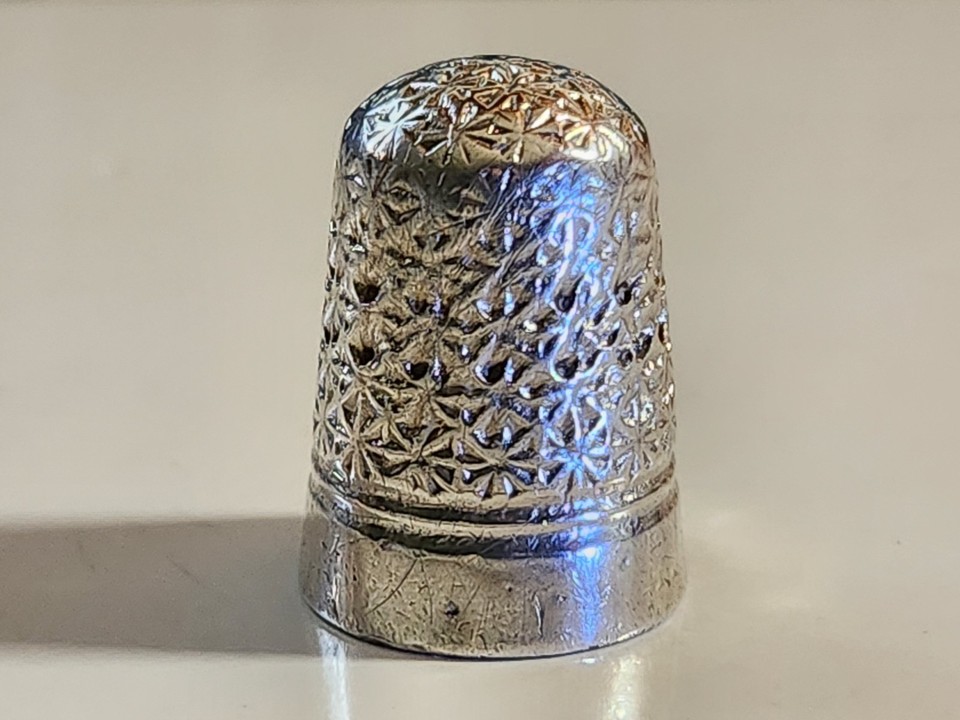 Antique Sterling Silver Clad Dorcas Thimble Made by Charles Horner ...