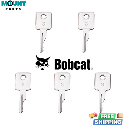 5X Excavator Key For Bobcat Skid Steer Loaders and more Equipment ...