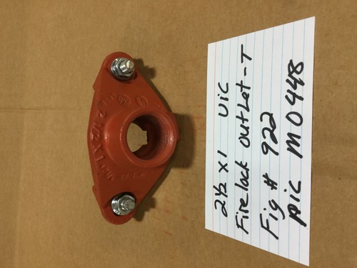 Victaulic Fire Lock Fig. 922 Mechanical Outlet Tee 2-1/2" IPS x 1 ...