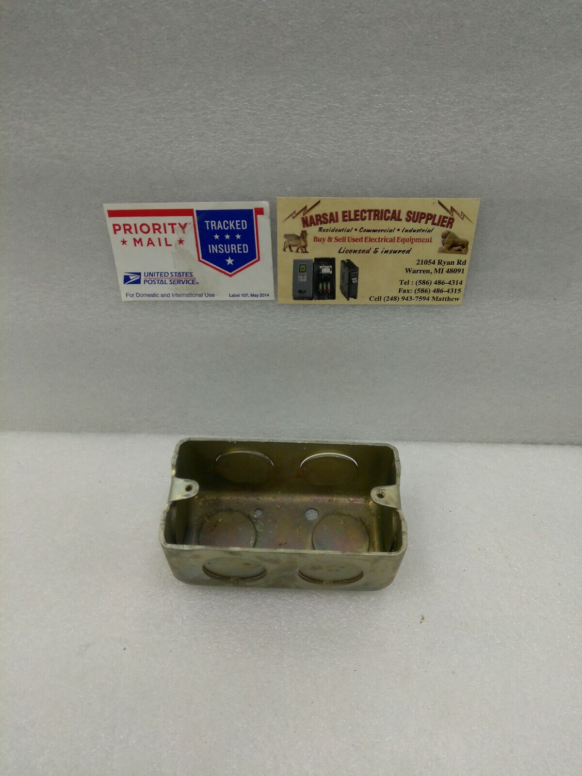 Steel 1-Gang 3/4 K.O Utility Handy Box 2X4 "(53C1/UP) | eBay