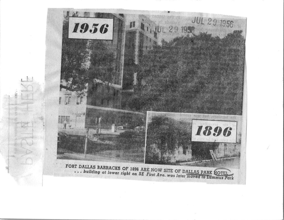 1956 Dallas Park Hotel Miami Florida FL site of Fort Dallas Barracks ...