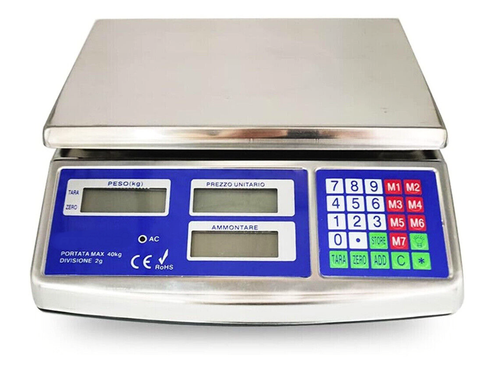 Balance Électronique Professionnel Numérique 40Kg Acier Banc Division ...