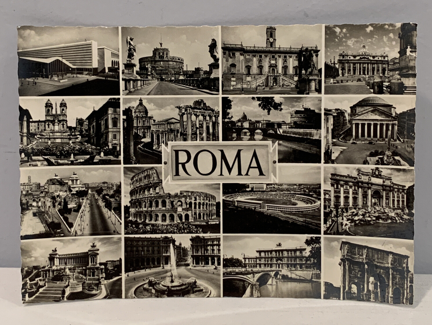 VTG Mid Century RPPC Roma Rome, Italy Collage Real Picture Postcard | eBay