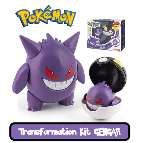 Official Pokémon Gengar Jointed Action Figure & Ultra Poke Ball Fun Toy ...