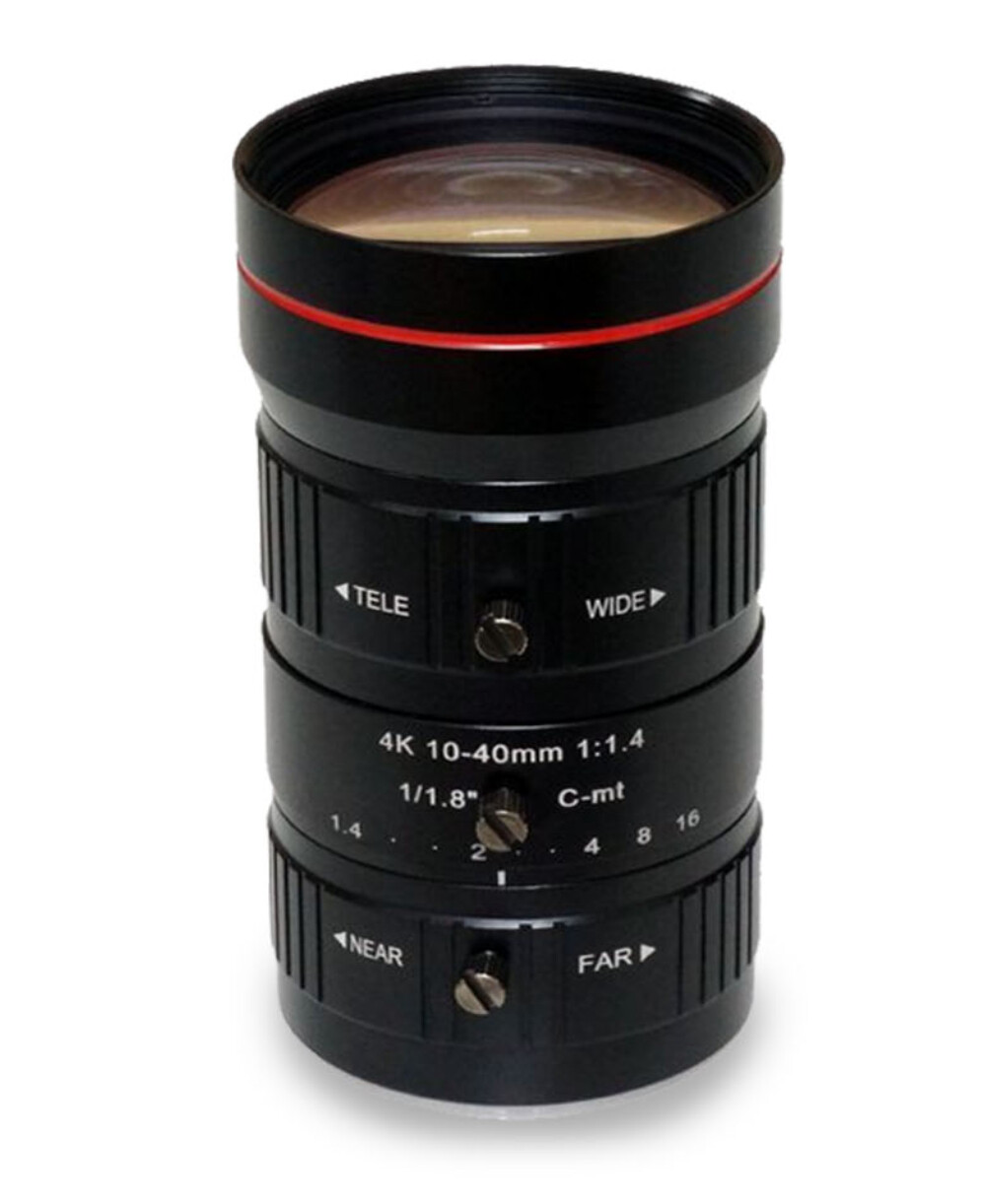 8MP industrial camera lens C-mount 10-40mm manual zoom aperture 1/1.8 ...