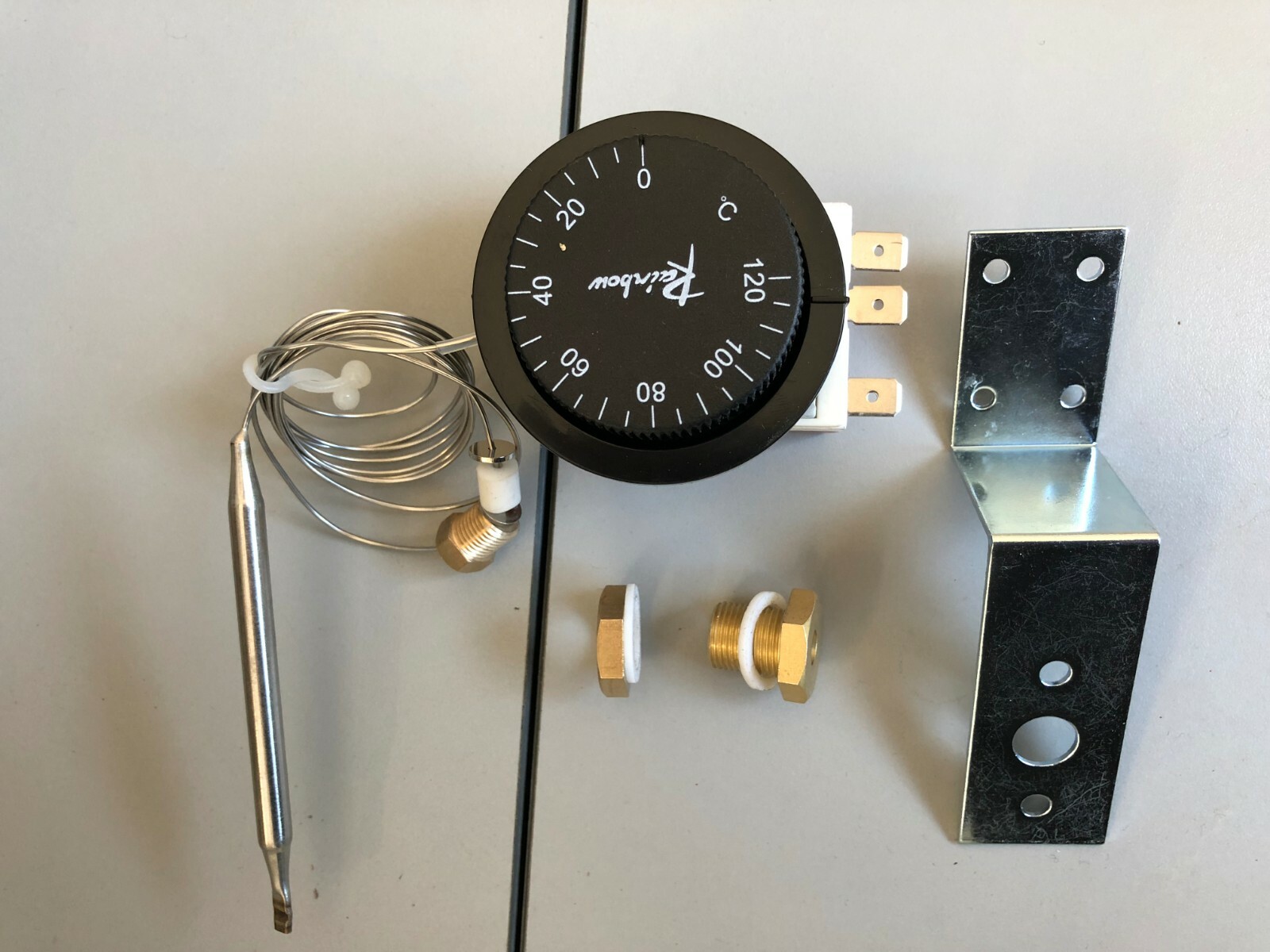 ADJUSTABLE CAR RADIATOR FAN THERMOSTATIC SWITCH WITH PROPER PROBE BOSS ...