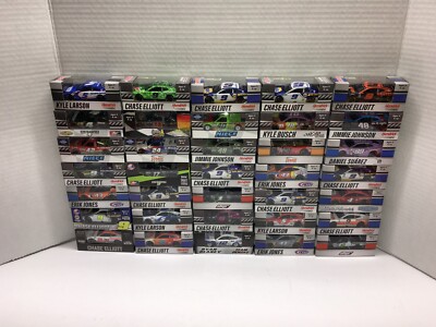 NASCAR DIECAST LOT OF (35) 1/64 CARS JOHNSON JONES ELLIOTT DEEGAN ...