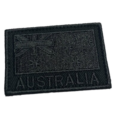 ANF Australia Flag Shoulder Patch All Black 7x5cm - Twin Pack | eBay ...