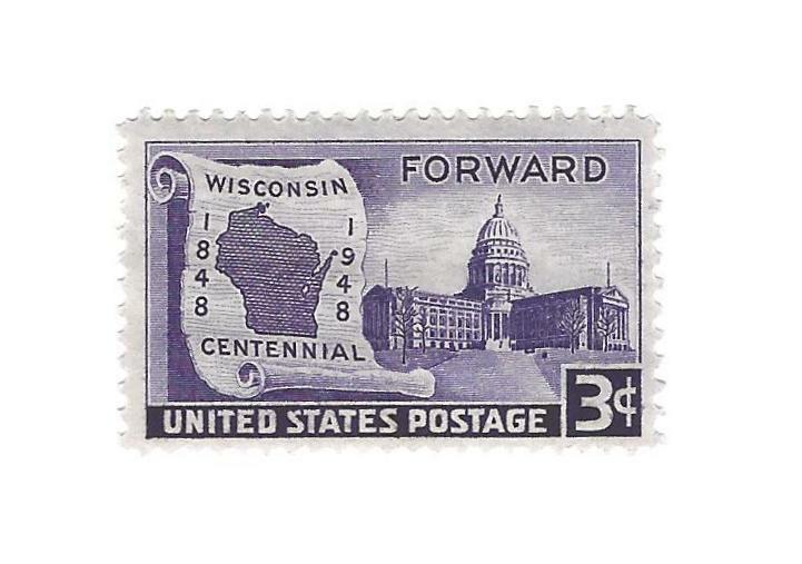 STAMPS US SCOTT 957 "Wisconsin & State Capitol" 1948 MNH 3 CENT | eBay
