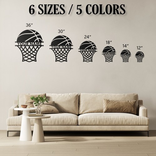 Personalized Basketball Player Name Metal Sign. Custom Basketball Lover ...