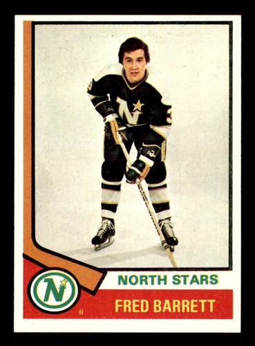 1974 Topps Hockey #234 Fred Barrett NM/MT *d4 | eBay
