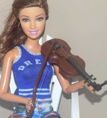 BARBIE VIOLIN BOW MUSIC TOY PROP FITS FASHIONISTA MODEL SKIPPER DOLL ...