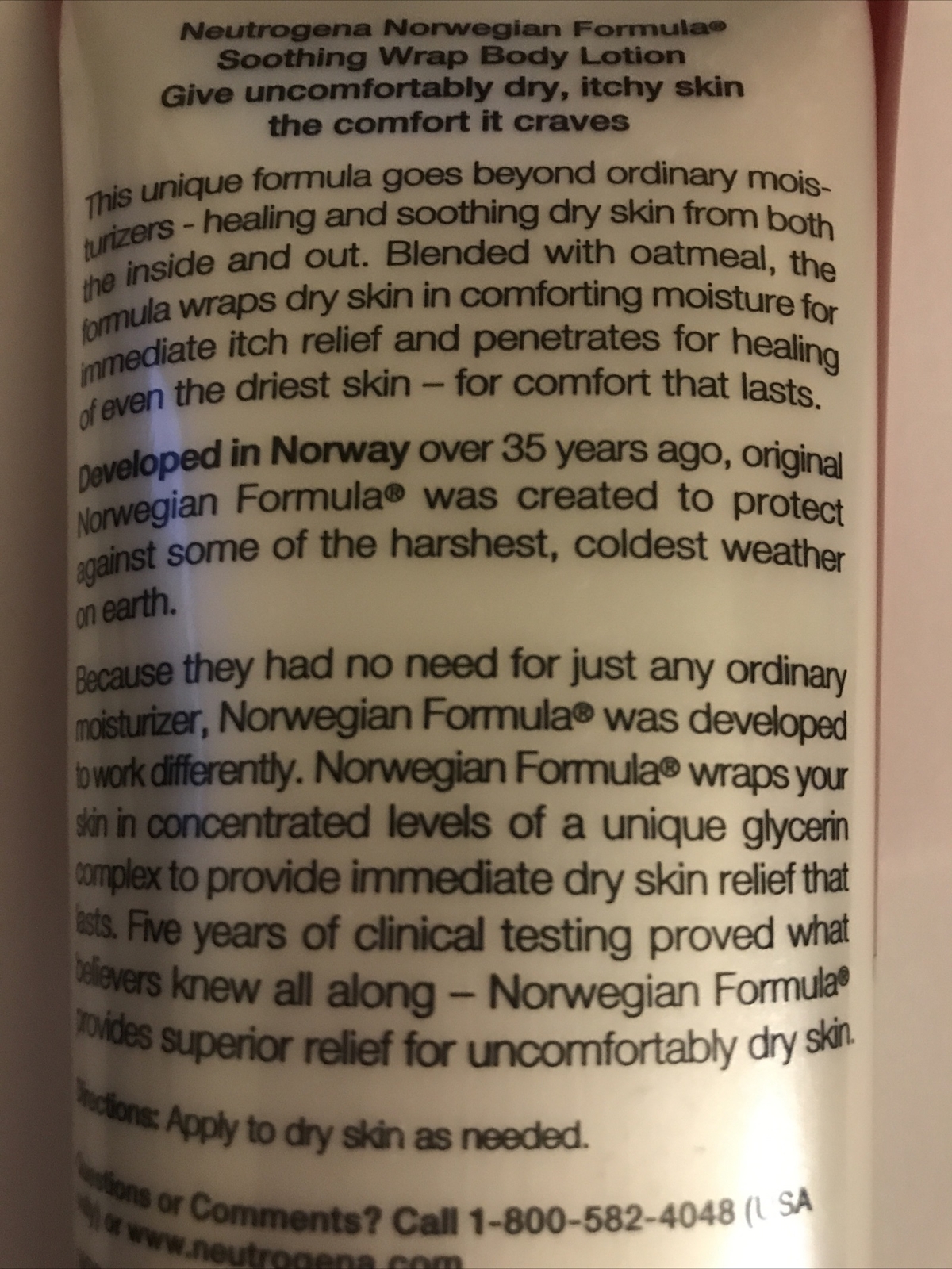 Neutrogena Norwegian Formula Soothing Wrap Daily Repair Body Lotion 8.5 ...