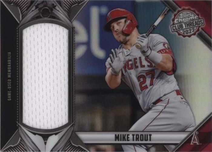 2022 Topps Chrome - Topps Chrome Authentics Relics Mike Trout #TCT-MT ...